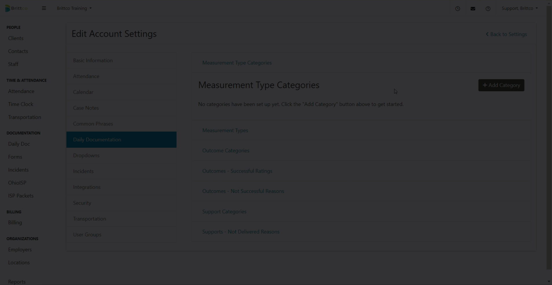Daily Doc Set Up - Measurements – Brittco